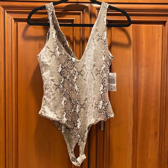 Tops | Fore Snakeskin Bodysuit | Poshmark